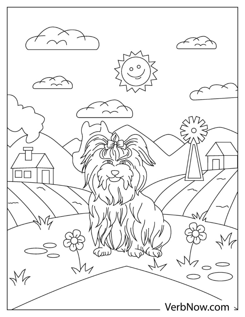Free TERRIER DOG Coloring Pages for Download (Printable PDF)