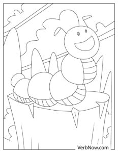 Free CATERPILLAR Coloring Pages for Download (Printable PDF)