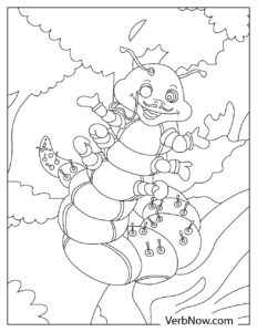 Free CATERPILLAR Coloring Pages for Download (Printable PDF)
