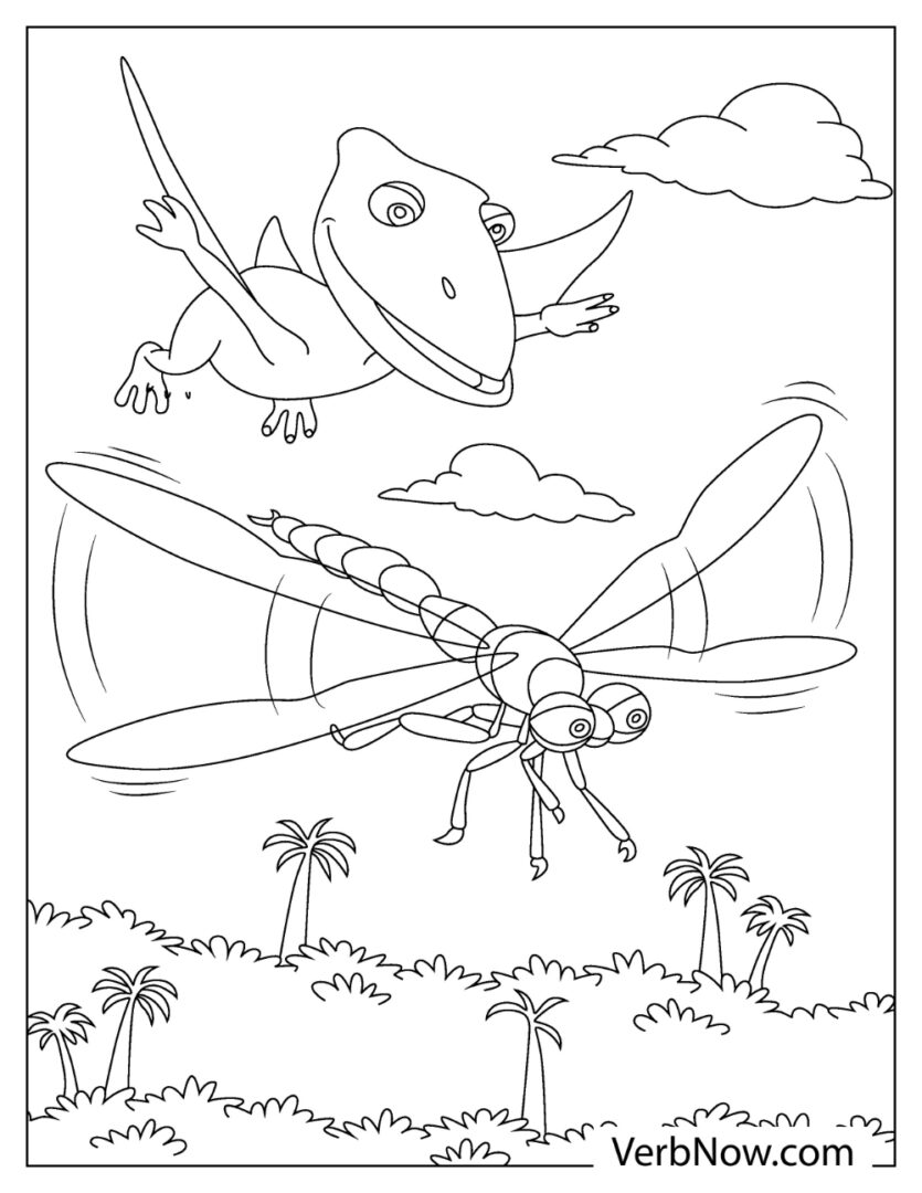 Free DRAGONFLY Coloring Pages for Download (Printable PDF)