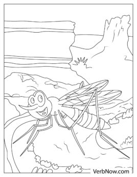 Free MOSQUITO Coloring Pages for Download (Printable PDF)