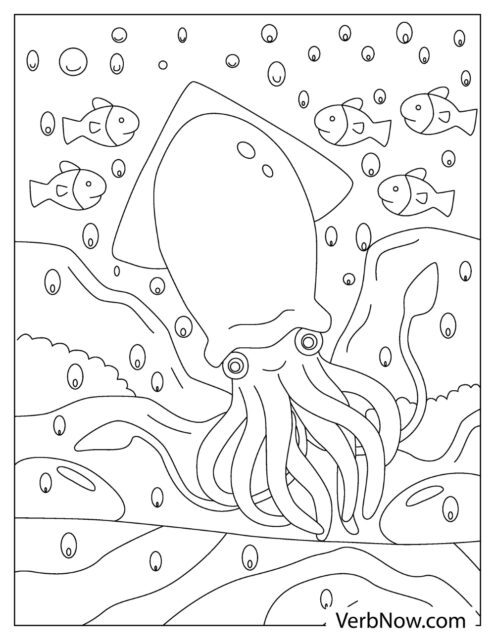 Free SQUID Coloring Pages for Download (Printable PDF)