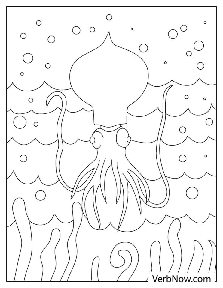 Free SQUID Coloring Pages & Book for Download (Printable PDF) - VerbNow