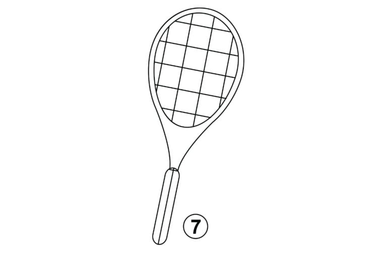 How to Draw a Tennis Racket in 10 Easy Steps