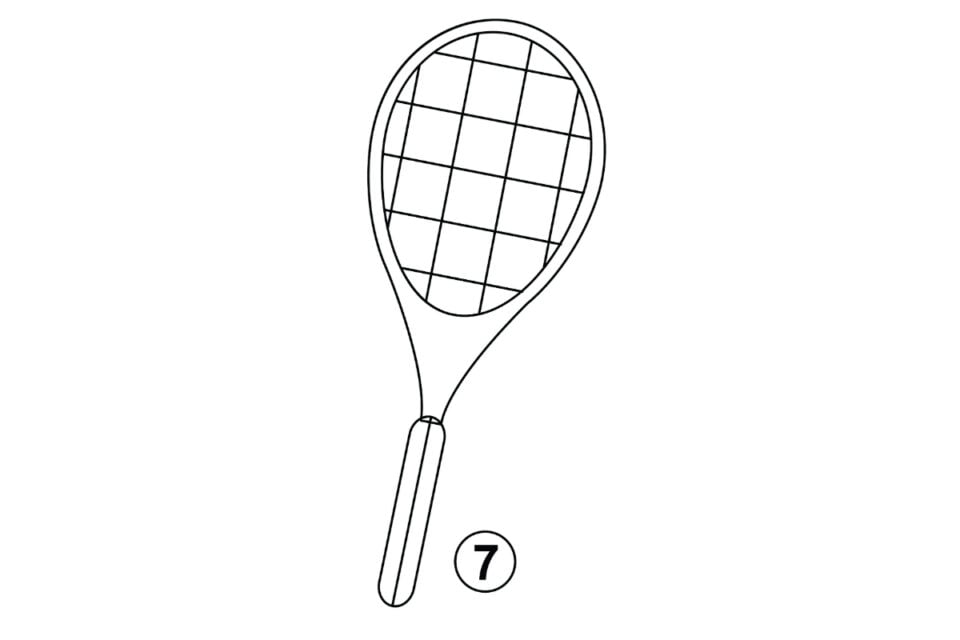 How to Draw a Tennis Racket in 10 Easy Steps