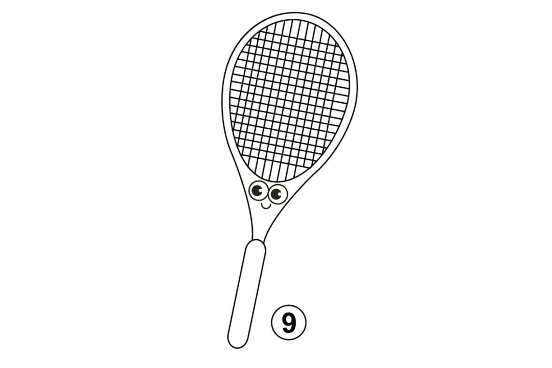 How to Draw a Tennis Racket in 10 Easy Steps