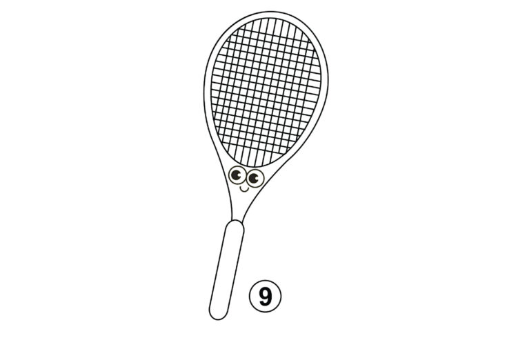 How to Draw a Tennis Racket in 10 Easy Steps