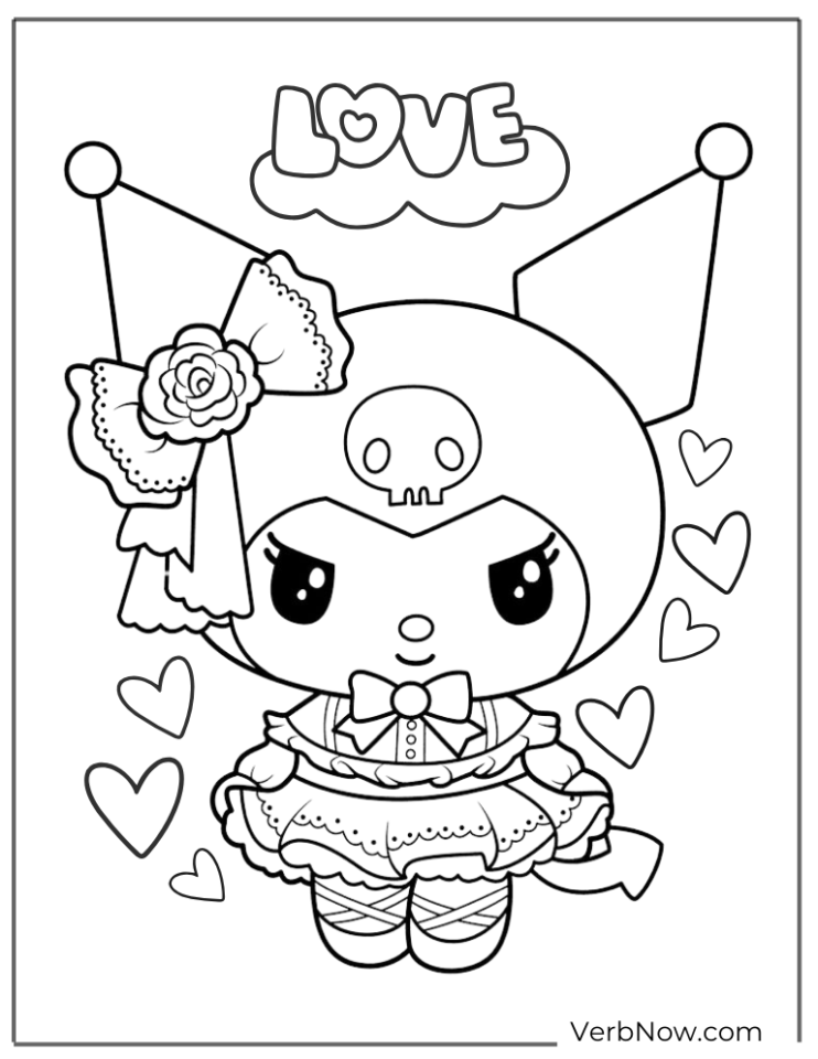 22 Free Kuromi Coloring Pages (Free PDF Printable)