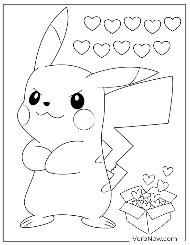 30 Free Pikachu Coloring Pages (Printable PDF)