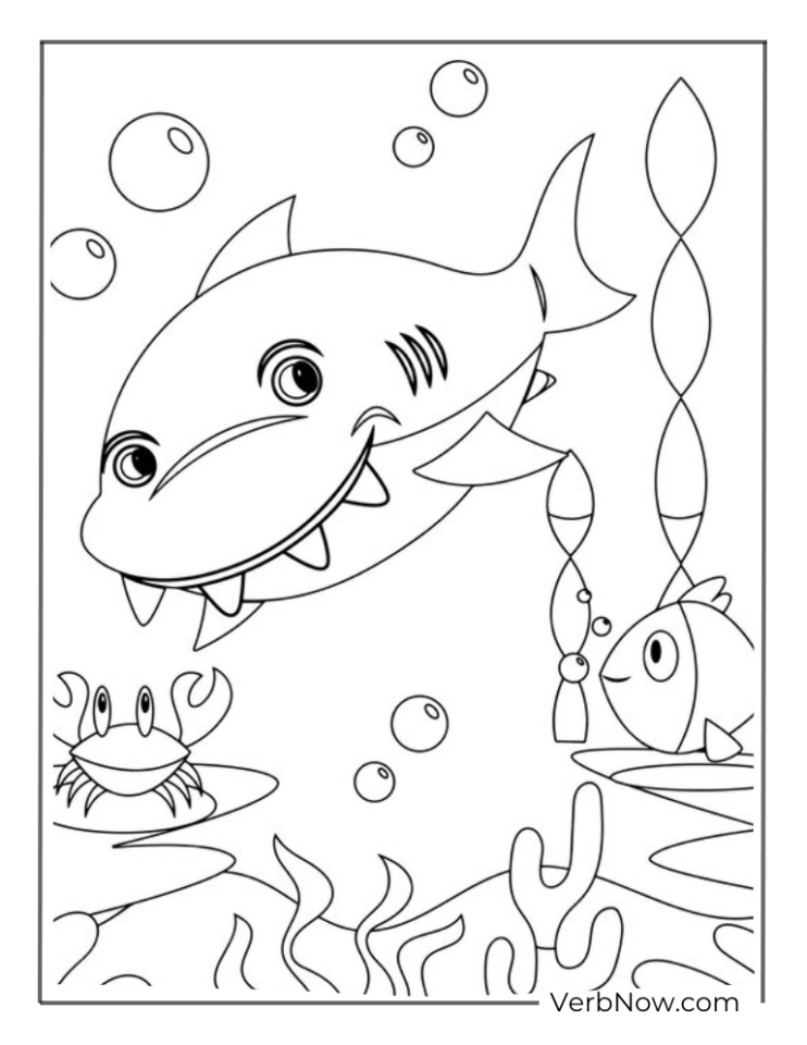 Free SHARKS Coloring Pages for Download (Printable PDF)