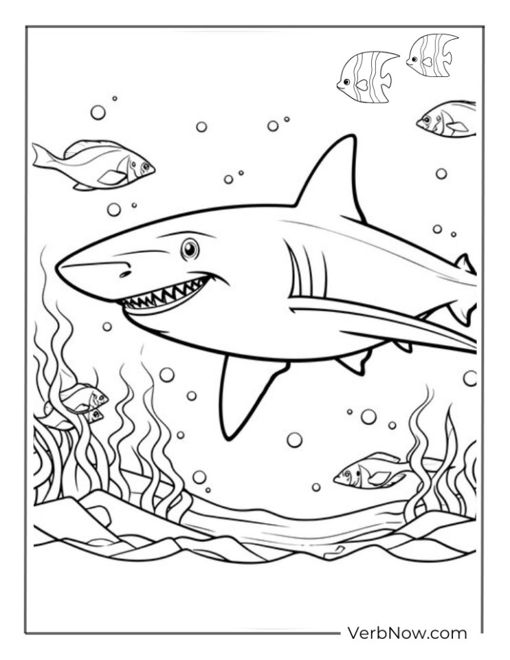 Free SHARKS Coloring Pages for Download (Printable PDF)