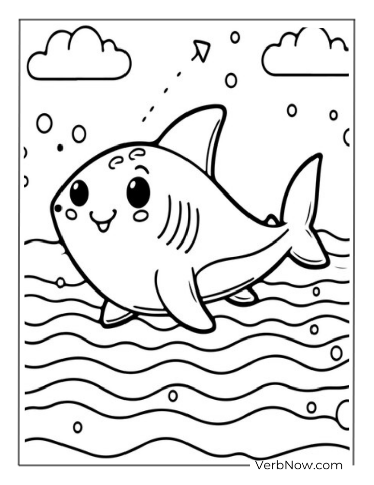 Free SHARKS Coloring Pages for Download (Printable PDF)