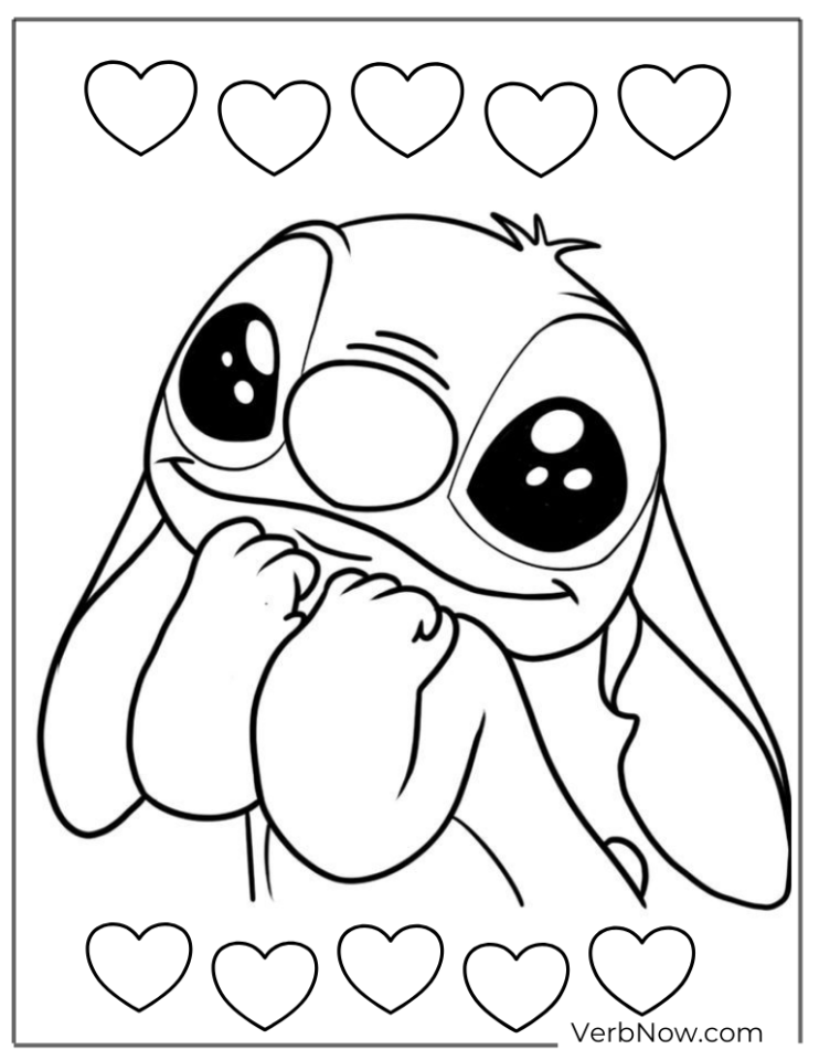 Free Stitch Coloring Pages For All Ages (Printable PDF)