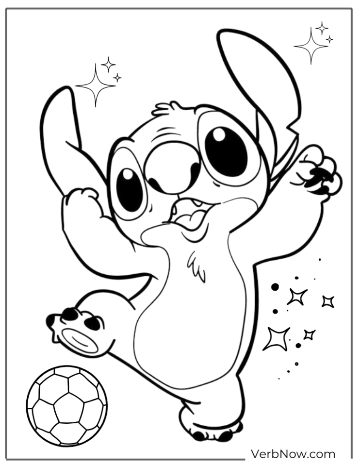 Free Stitch Coloring Pages For All Ages (Printable PDF)