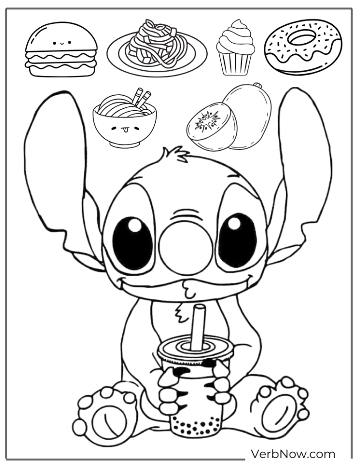 Free Stitch Coloring Pages For All Ages (Printable PDF)