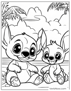 Free Stitch Coloring Pages For All Ages (Printable PDF)