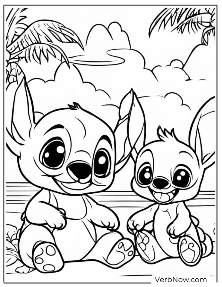 Free Stitch Coloring Pages For All Ages (Printable PDF)