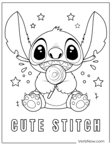 Free Stitch Coloring Pages For All Ages (Printable PDF)