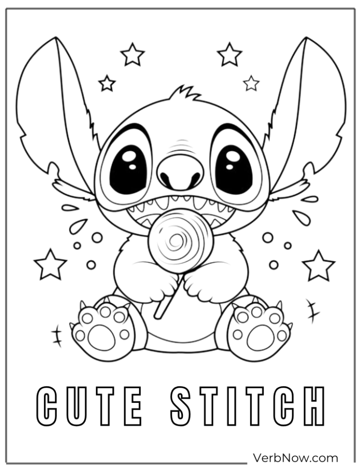 Free Stitch Coloring Pages For All Ages (Printable PDF)