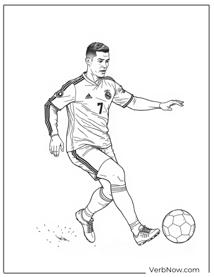 21 Free Ronaldo Coloring Pages (Printable PDF)