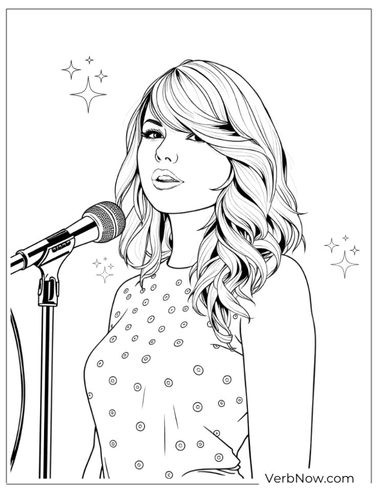 23 Free Taylor Swift Coloring Pages (Printable PDF)