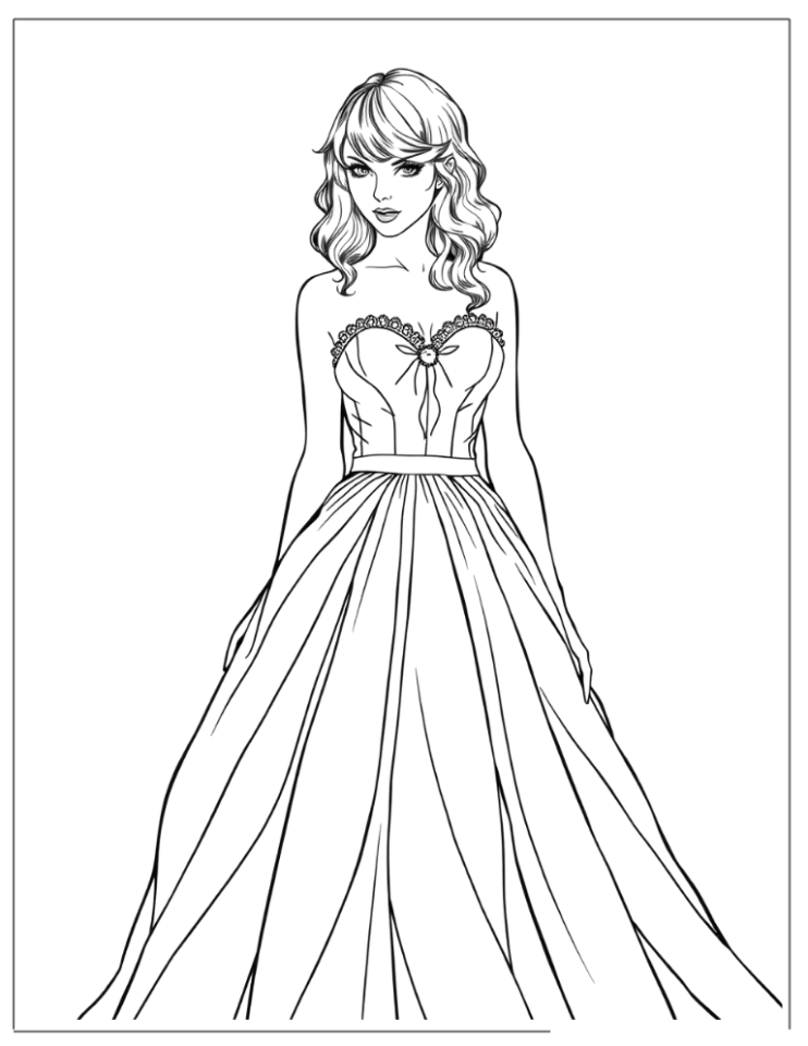 23 Free Taylor Swift Coloring Pages (Printable PDF)