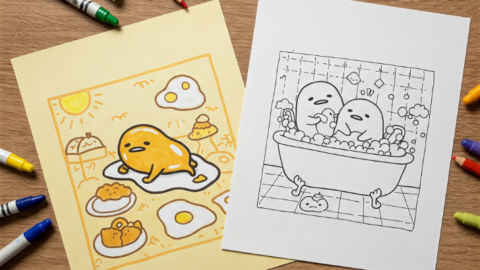 24 Free Gudetama Coloring Pages For Download (Printable PDF)