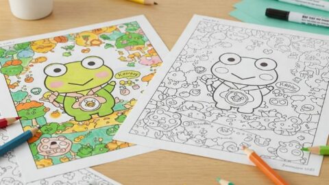 22 Free Keroppi Coloring Pages For Download (Printable PDF)