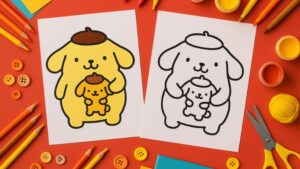 22 Free Pompompurin Coloring Pages For Download (Printable PDF)