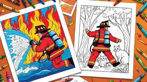 22 Free Fireman Coloring Pages for Kids (100% Printable PDF)