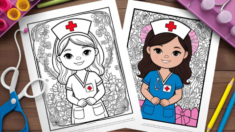 22 Free Nurse Coloring Pages for Kids (100% Printable PDF)