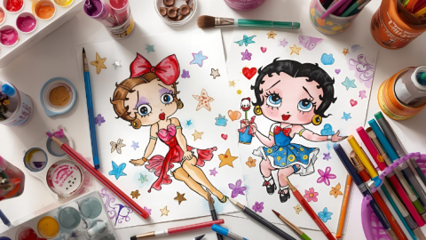 22 Awesome Betty Boop Coloring Pages (100% Printable PDF)