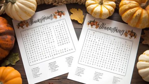 Free Thanksgiving Puzzles for Kids (100% Printable PDF)