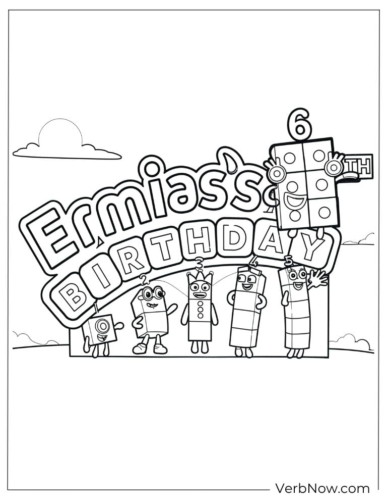 22 Free Numberblocks Coloring Pages (100% Printable PDF)