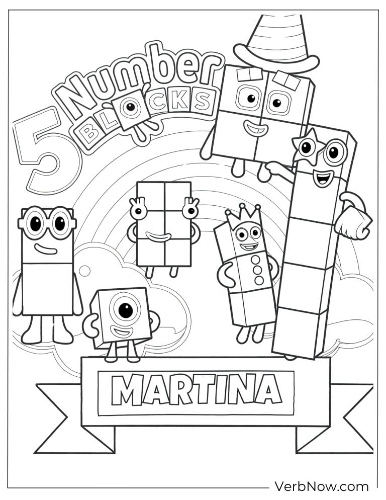 22 Free Numberblocks Coloring Pages (100% Printable PDF)