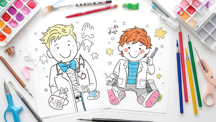 22 Free Dentist Coloring Pages For Fun (Printable PDF)