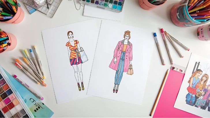 22 Top Fashion Coloring Pages for Fun (Printable PDF)