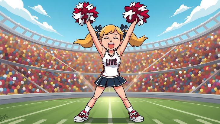 22 Free Cheerleading Coloring Pages (100% Printable PDF)