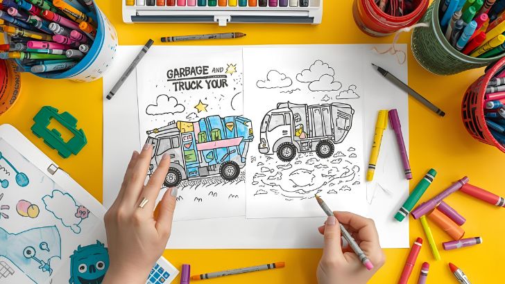24 Garbage Truck Coloring Pages For Fun (Printable PDF)