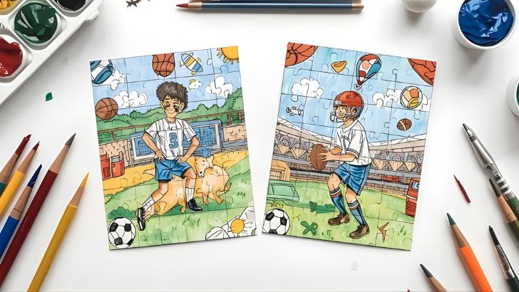 10+ Free Sports Puzzles For Kids (100% Printable PDF)
