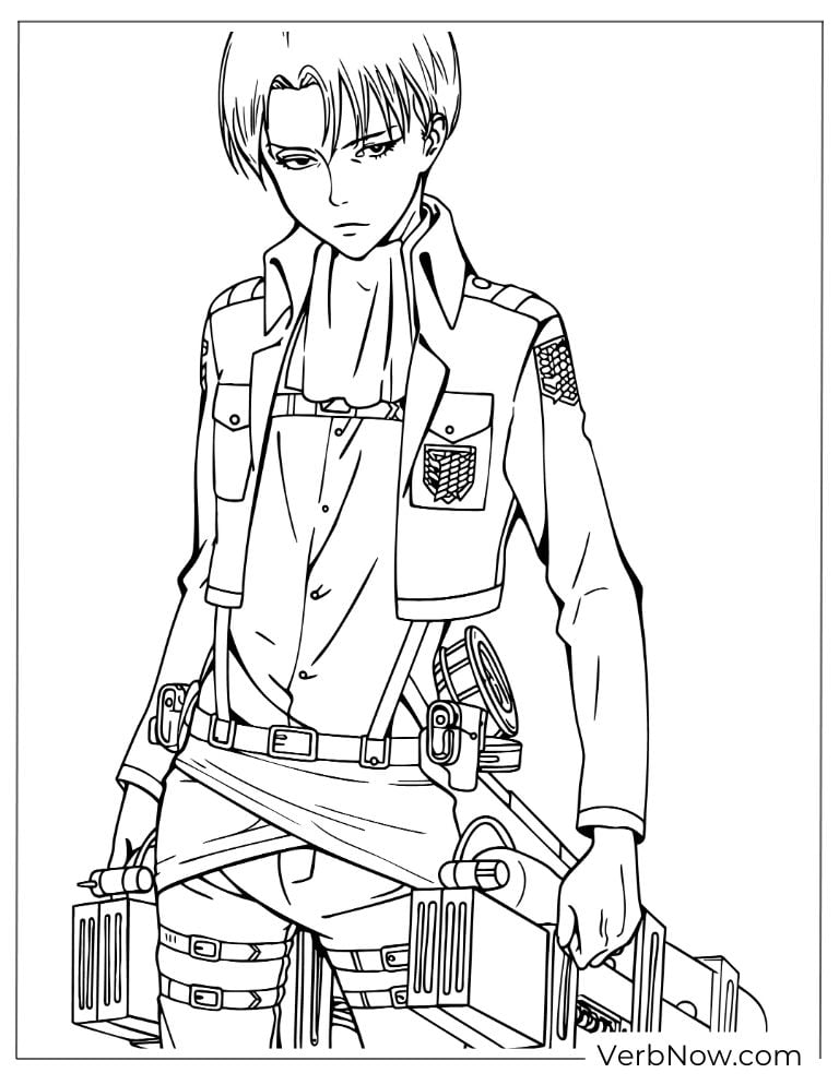 22 Attack On Titan Coloring Pages (100% Printable PDF)