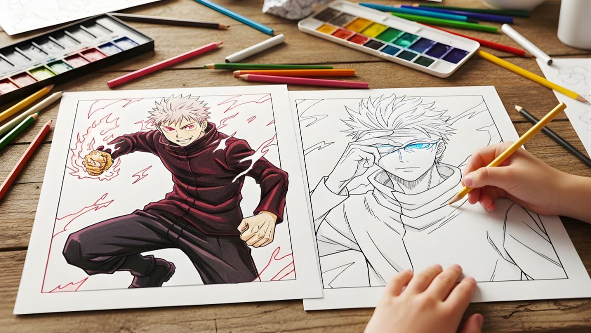 22 Free Jujutsu Kaisen Coloring Pages (100% Printable PDF)